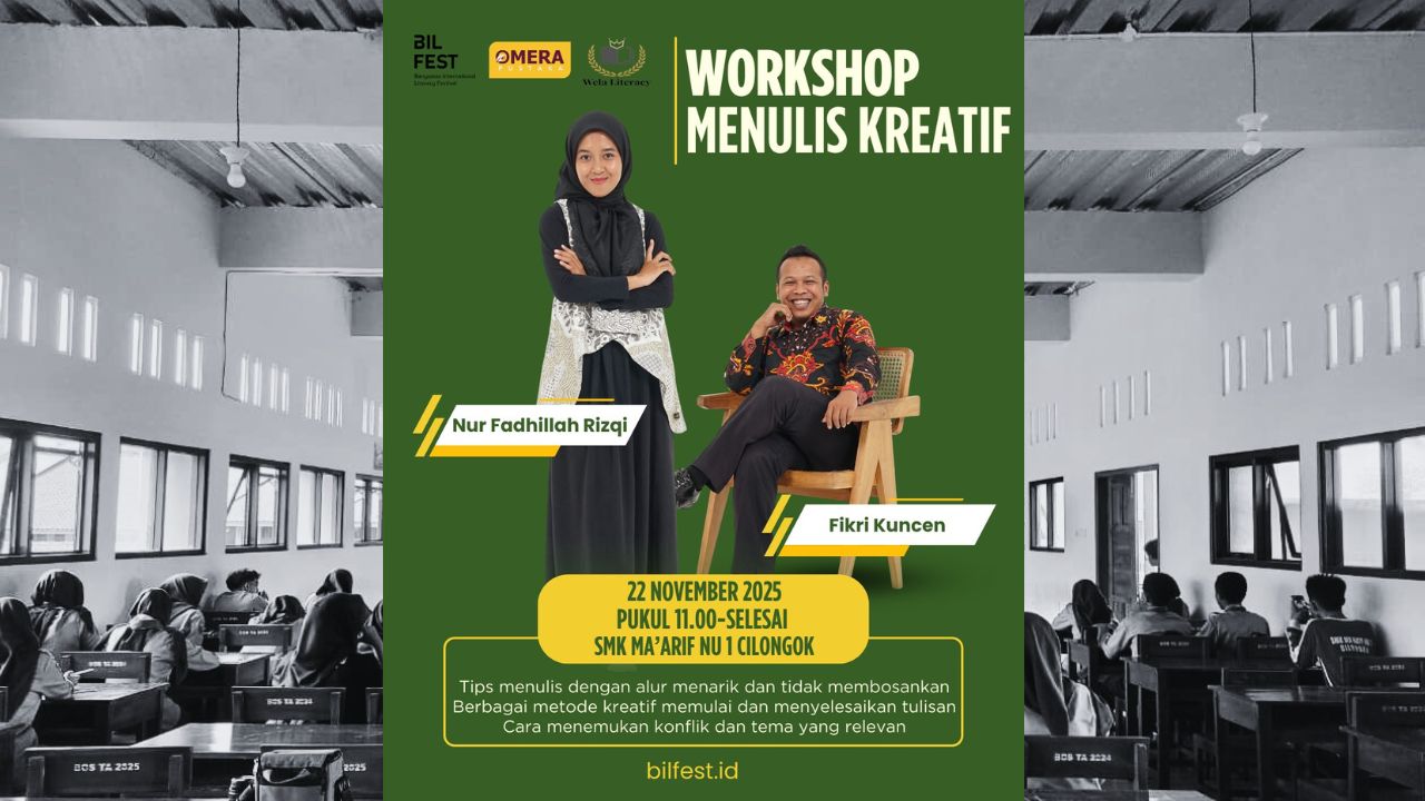 Workshop Menulis Kreatif 2025 bersama bilfest.id Bikin Banyak Pelajar ...